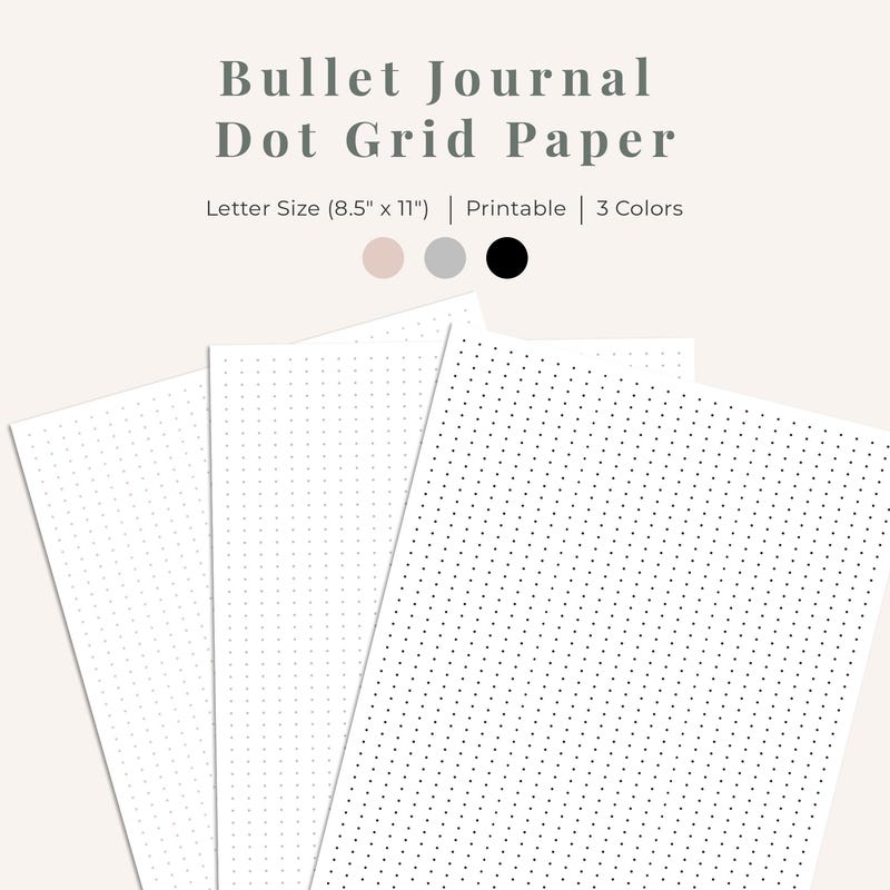 Dot Grid Paper - Etsy