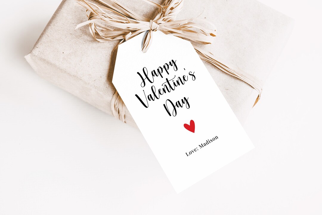 Valentine's Day Gift Tags Happy Valentine's Day Gift Tags Printable ...