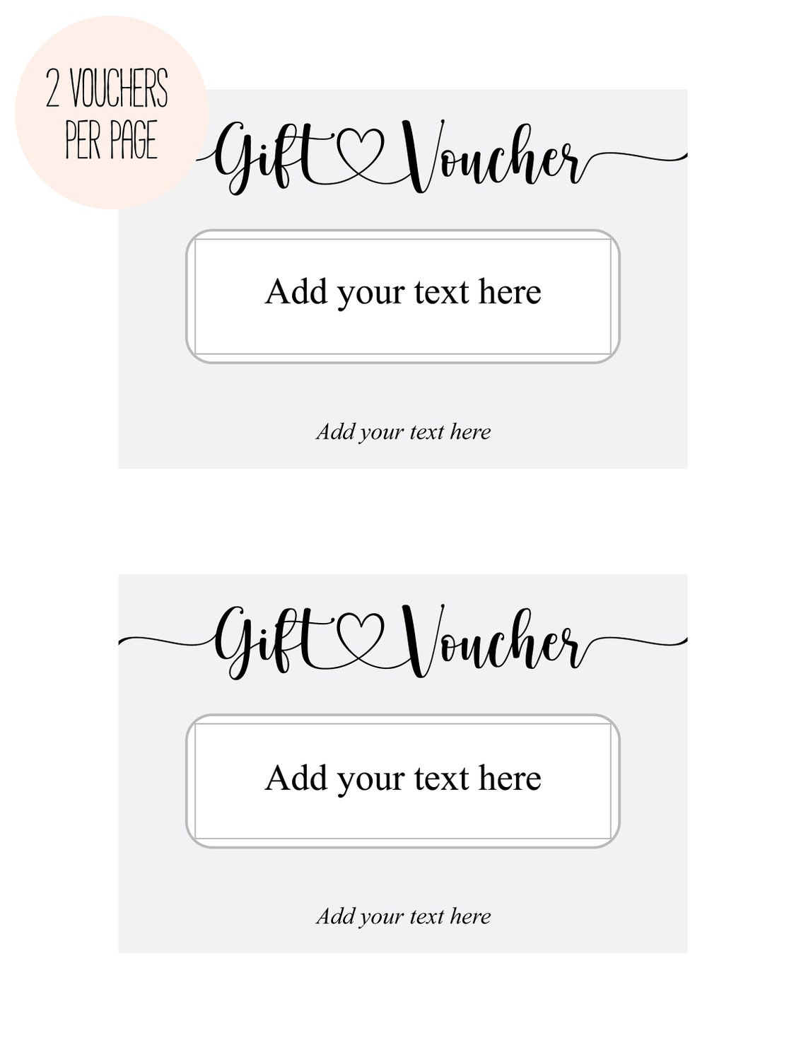 Printable Gift Voucher Editable Gift Voucher Mother's - Etsy