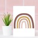 Boho Rainbow Greeting Card Boho Rainbow Card Printable Rainbow Card ...