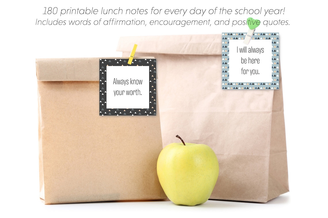 180 Printable Lunch Box Notes Lunch Box Notes for Kids - Etsy