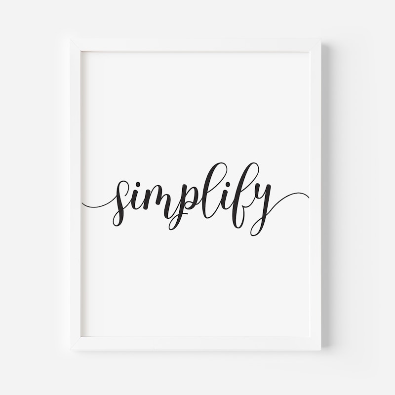 Simplify Signs - Etsy