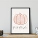 Hello Pumpkin Printable Wall Art Boho Pumpkin Wall Art - Etsy