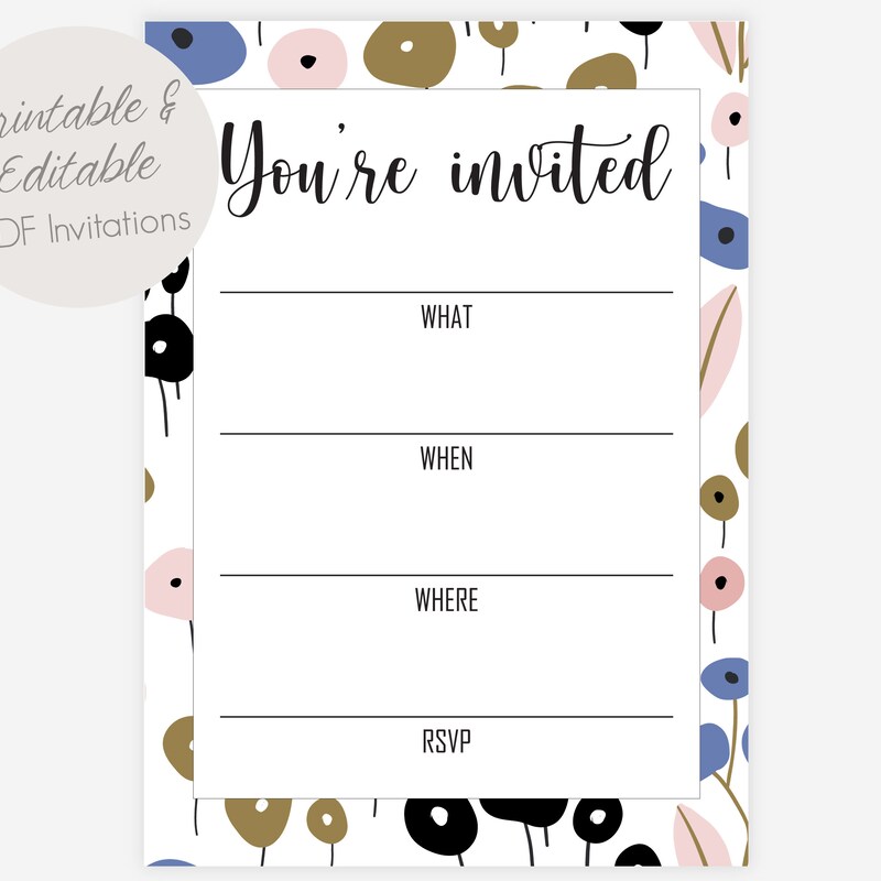 Blank Invitations - Etsy