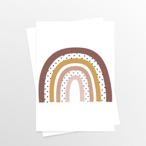 Boho Rainbow Greeting Card Boho Rainbow Card Printable Rainbow Card ...