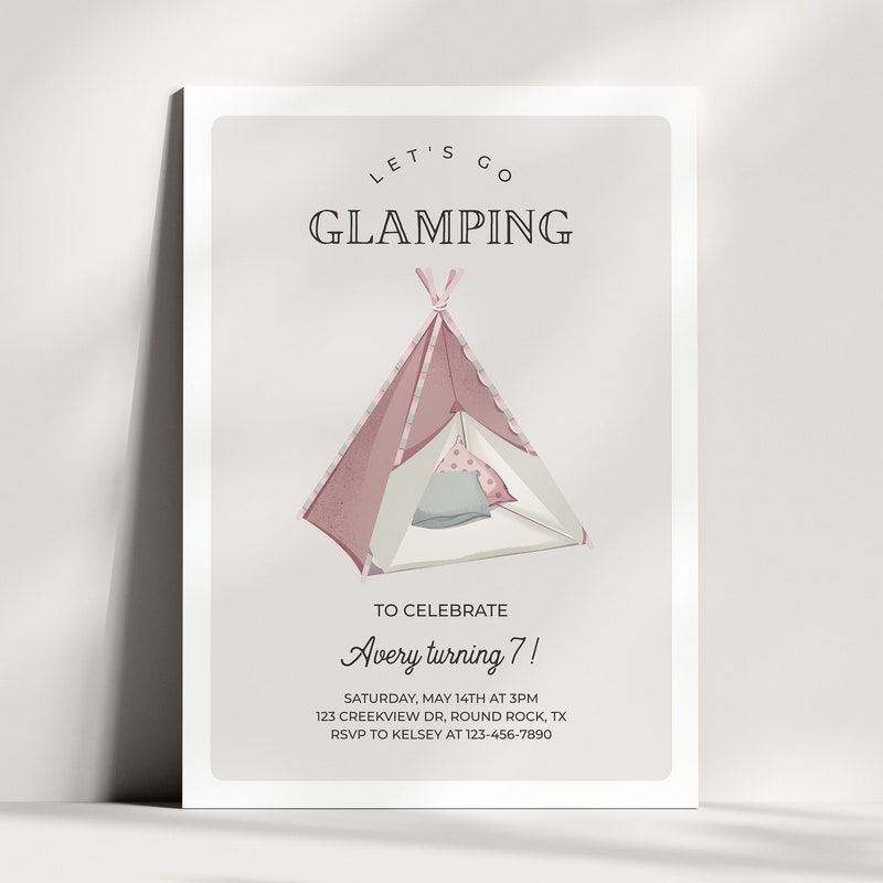 Glamping Birthday - Etsy