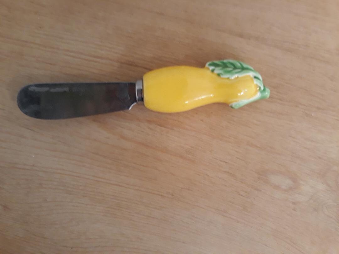 Japanese Stainless Steel Pate, Cheese, Jam Spreading Knife With Ceramic ...