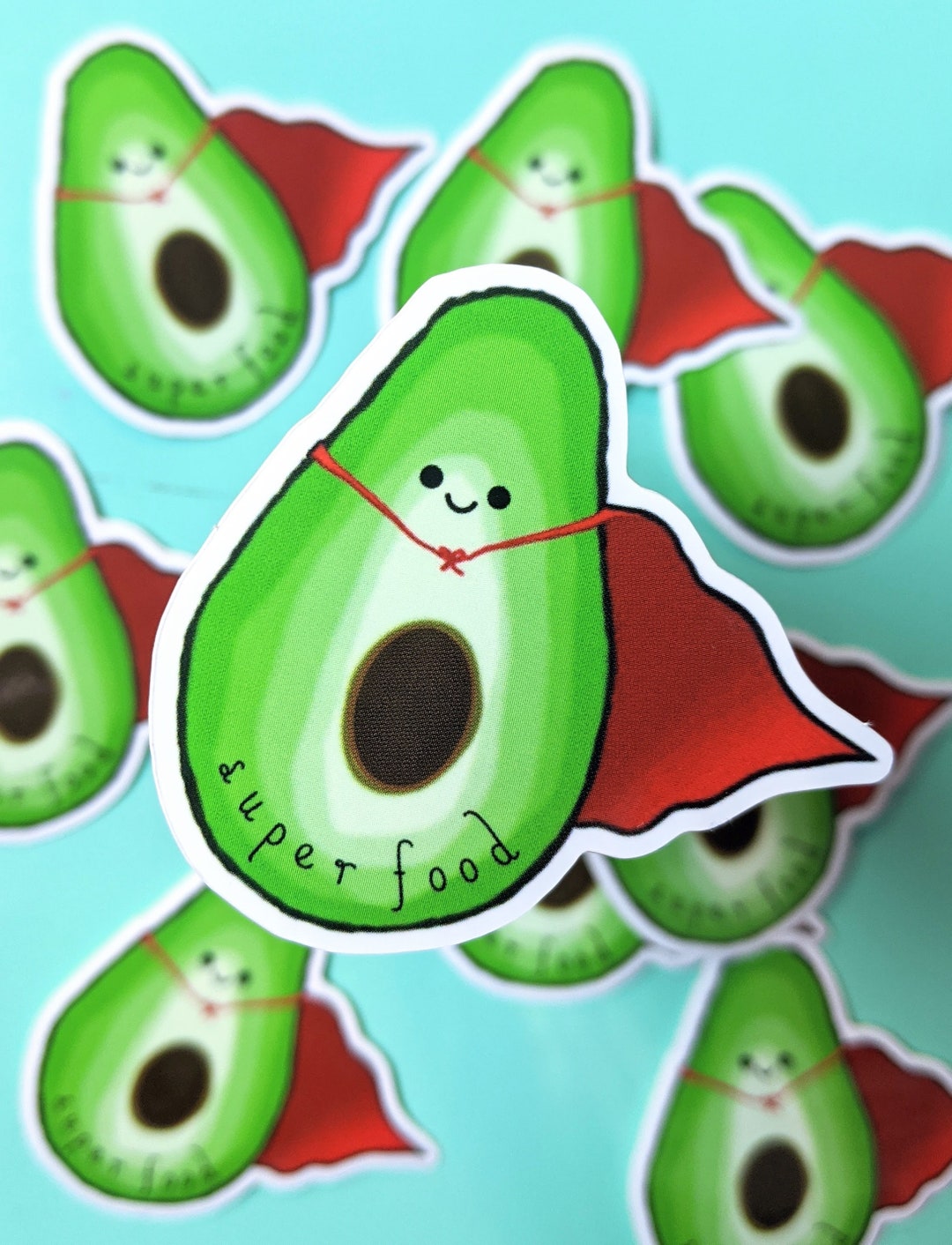 Waterproof Glossy Avocado Sticker / Sticker / Avocado / Superfood ...