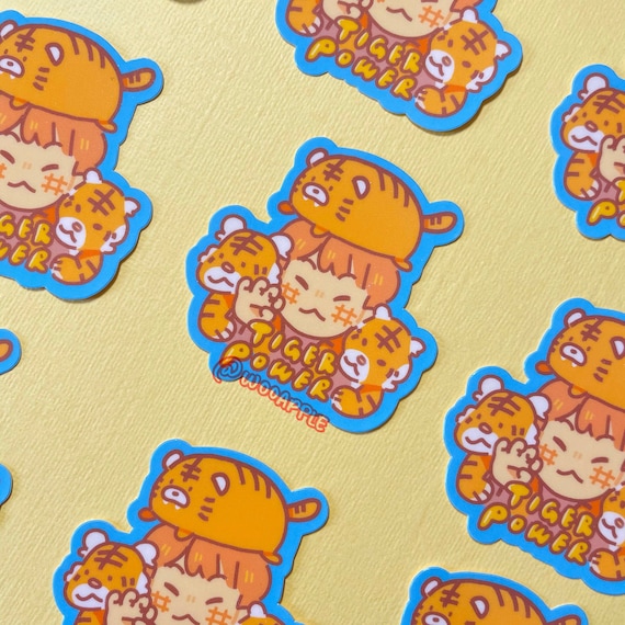 Stickers, Labels & Tags Paper & Party Supplies Stickers Hoshi Tiger ...