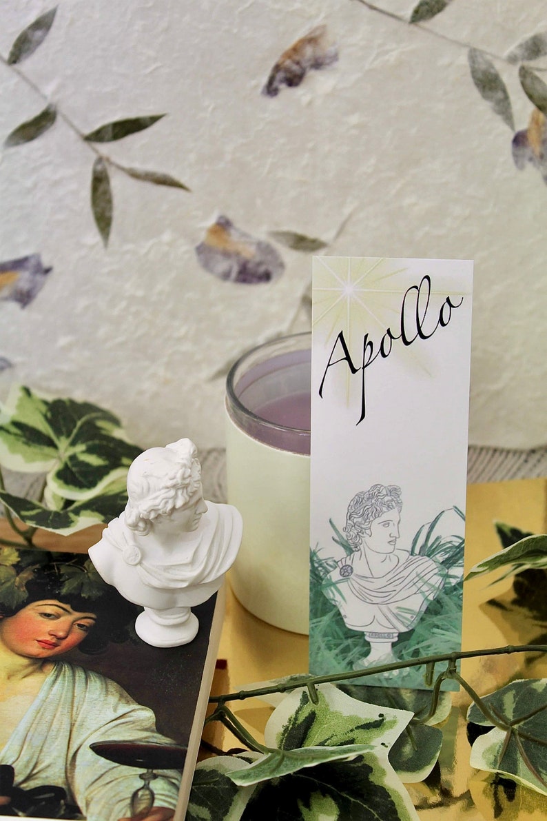 Aphrodite & Apollo Bookmark Set Greek God Goddess Bookmarks - Etsy
