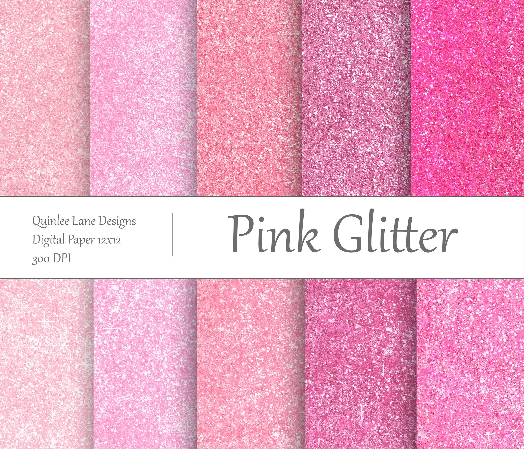 Pink Glitter Digital Paper Pack | Sparkle Backgrounds (digital Download ...