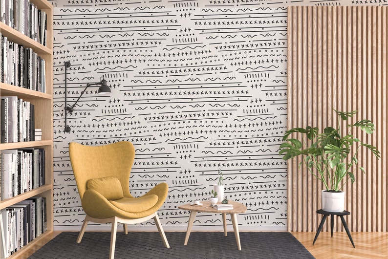 Bohemian Symbols Seamless Pattern, Boho Markings Surface Pattern, Hand ...