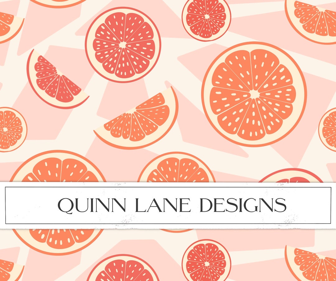Grapefruit Seamless Patterns and Graphics, Grapefruit PNG File, Surface ...