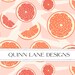 Grapefruit Seamless Patterns and Graphics, Grapefruit PNG File, Surface ...