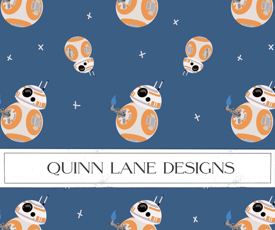 BB8 Seamless Digital Download Pattern Star Wars Stoffmuster BB-8 ...