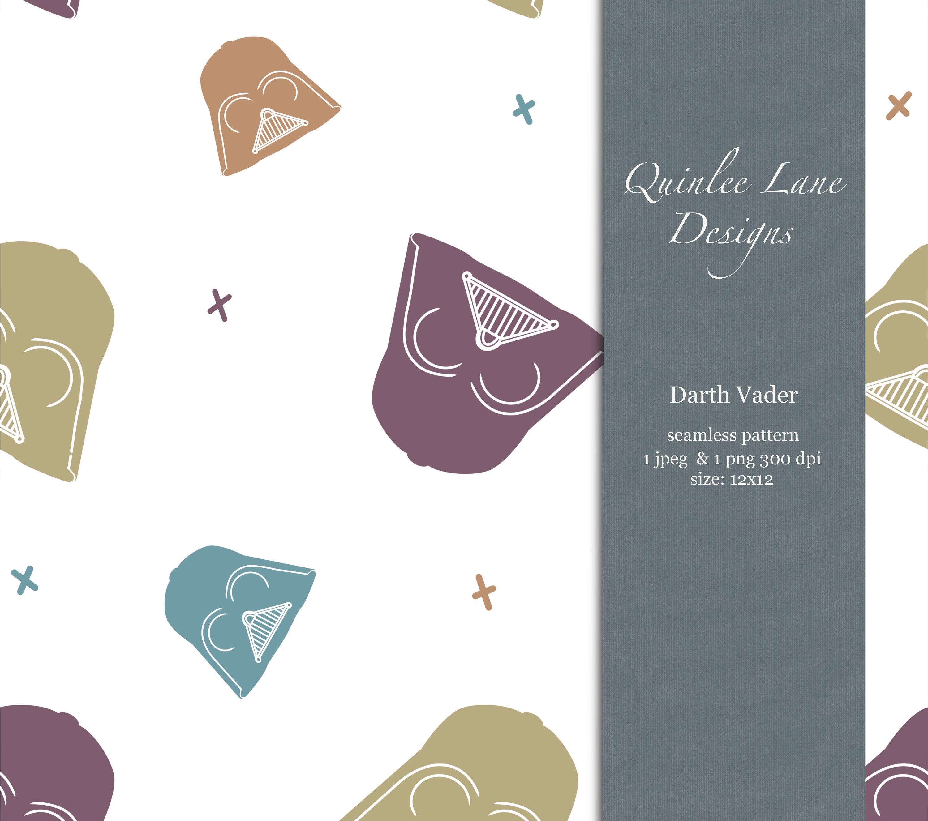 Retro Darth Vader Seamless Pattern, Surface Pattern, Fabric Design ...