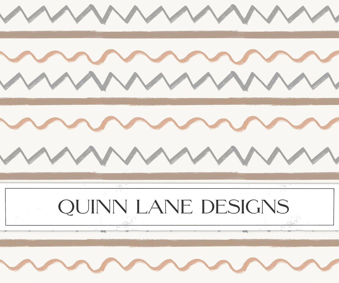 Boho Zigzag Lines Surface Pattern, Andra Pattern, Bohemian Seamless ...