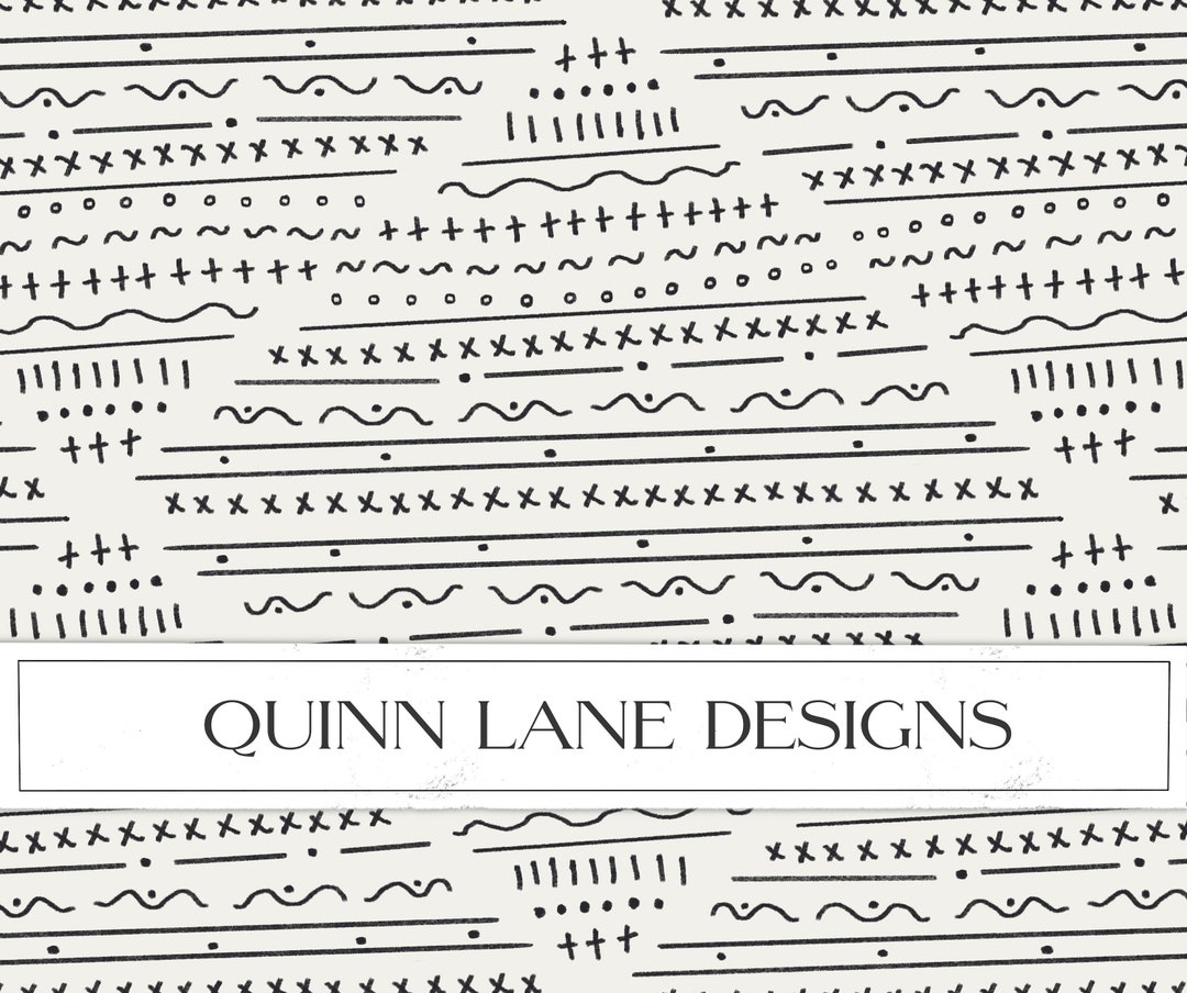 Bohemian Symbols Seamless Pattern, Boho Markings Surface Pattern, Hand ...