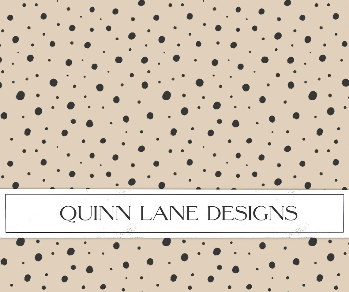 Boho Polka Dot Seamless Pattern, Bohemian Fabric Design (digital ...