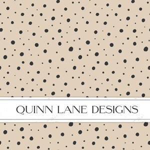 Boho Polka Dot Seamless Pattern, Bohemian Fabric Design (digital ...