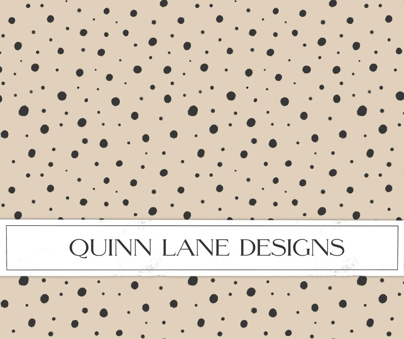 Boho Polka Dot Seamless Pattern, Bohemian Fabric Design (digital ...