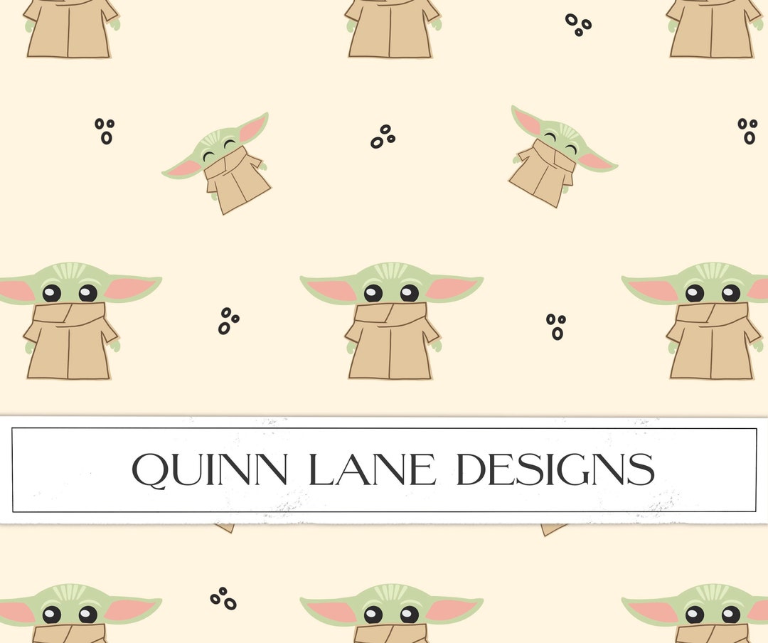 Baby Yoda Digital Fabric Seamless Pattern Star Wars Fabric Pattern Baby ...