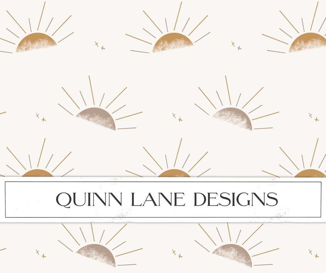 Boho Sun Surface Pattern, Bohemian Style Seamless Pattern, Mira Pattern ...