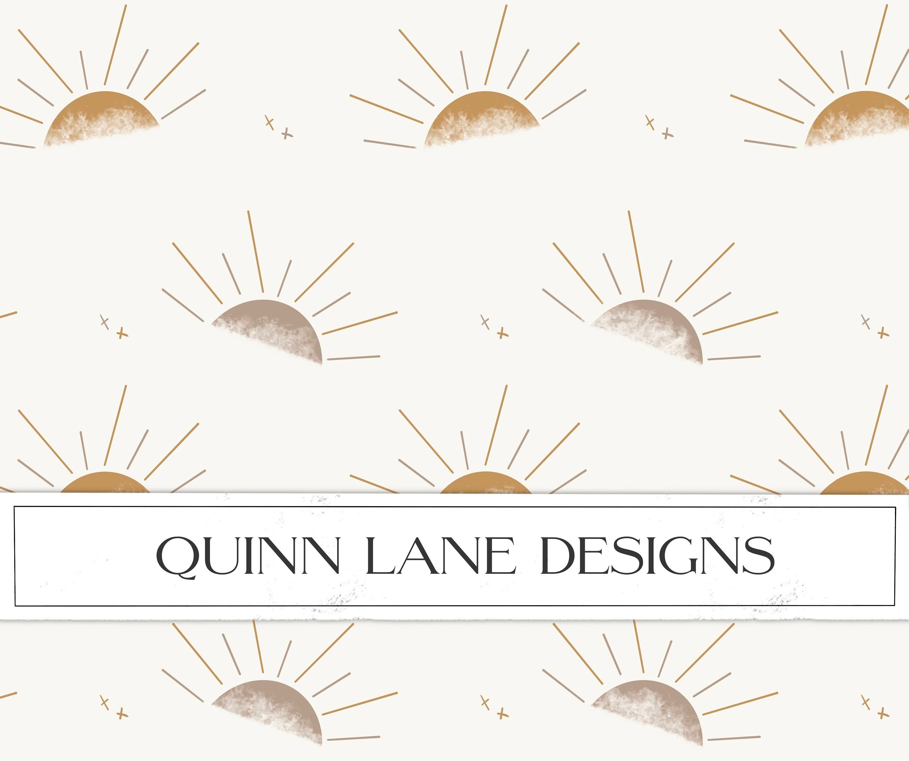 Boho Sun Seamless Pattern, Fabric Wallpaper Design (digital Download ...