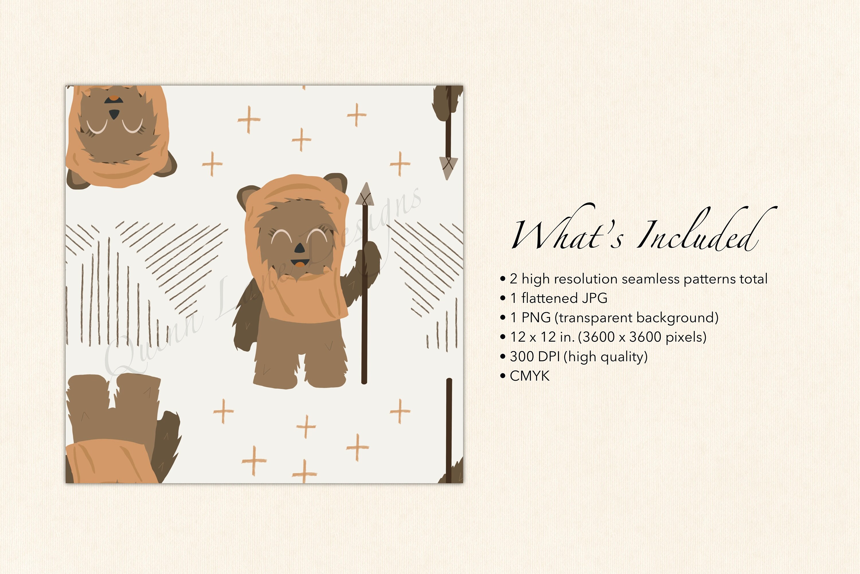 Ewok Surface Pattern, Star Wars Seamless Design (digital Download) - Etsy