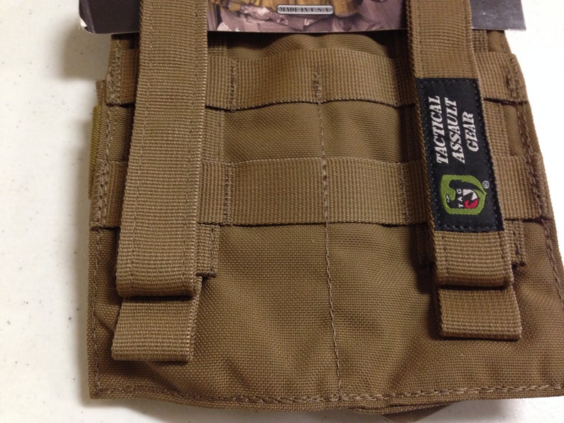 Tactical Assault Gear TAG Coyote Brown Double Mag Pouch 2 PER Pouch ...