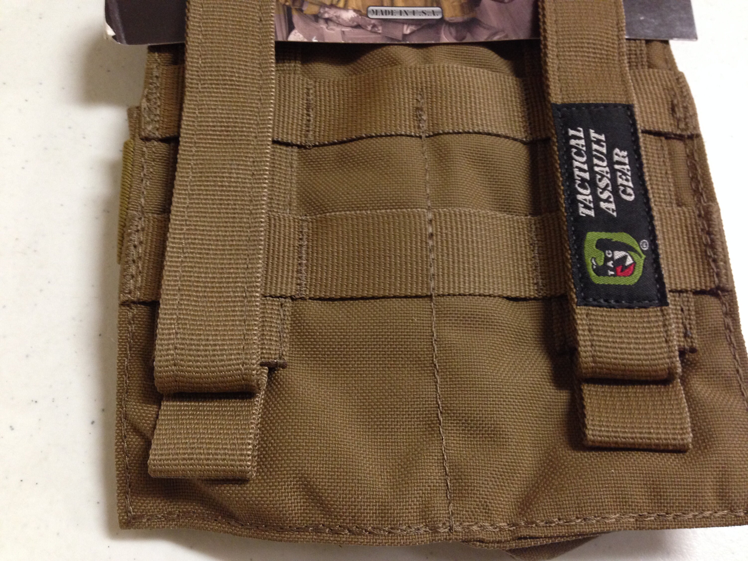 Tactical Assault Gear TAG Coyote Brown Double Mag Pouch 2 PER Pouch ...