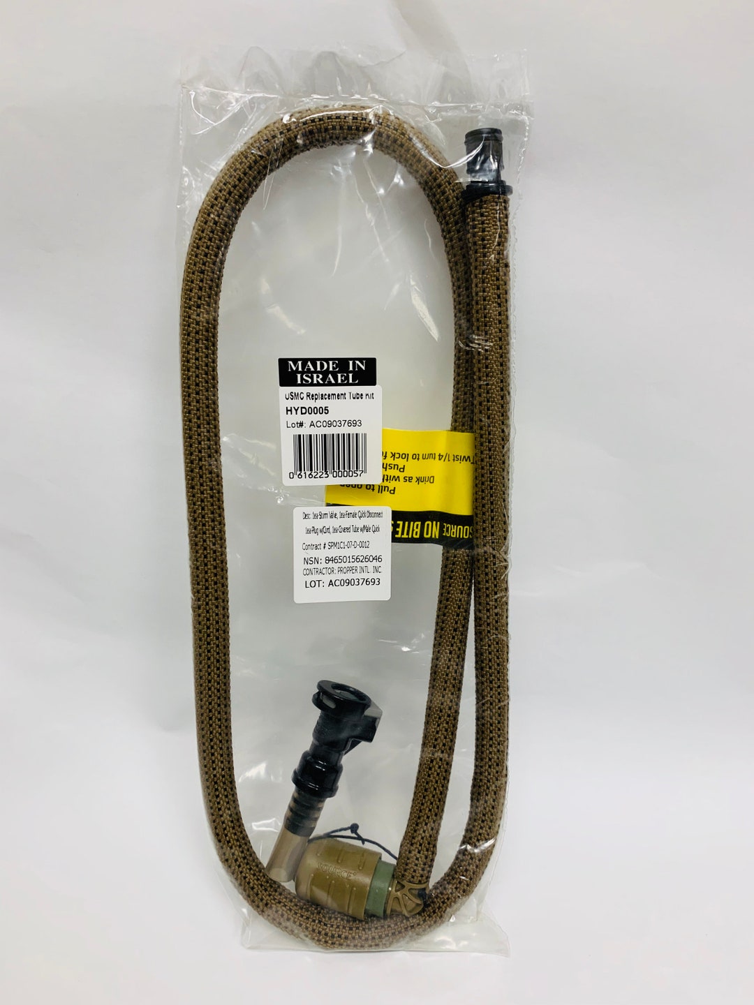 PROPPER USMC Source Replacement Hose Tube Kit W/ Bite Valve Hydration ...