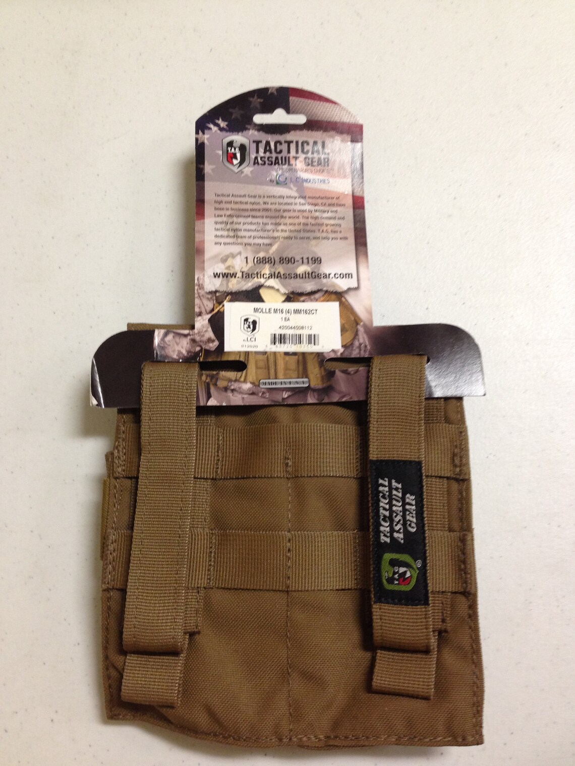 Tactical Assault Gear TAG Coyote Brown Double Mag Pouch 2 PER Pouch ...