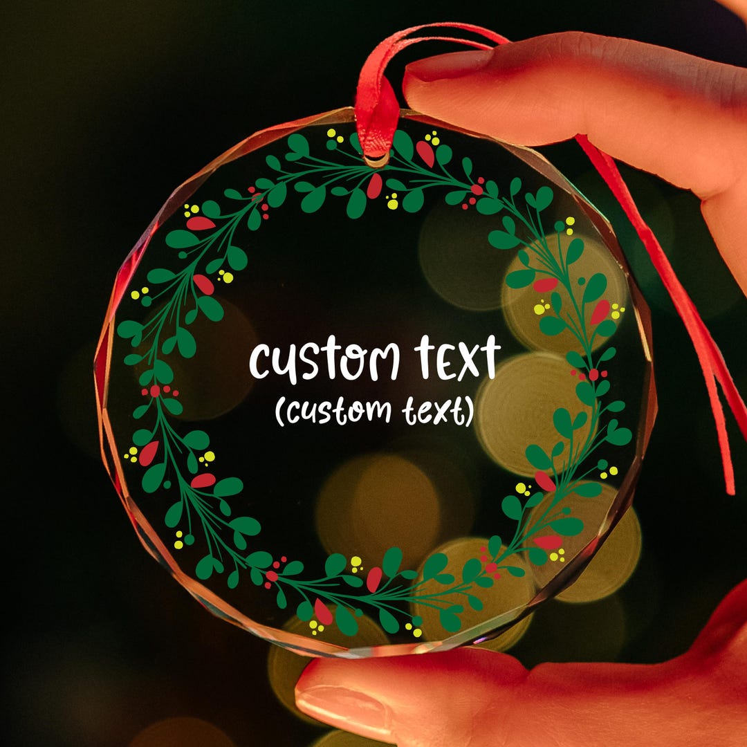 Custom Text Ornament, Personalized Ornaments, for the Person or for the ...