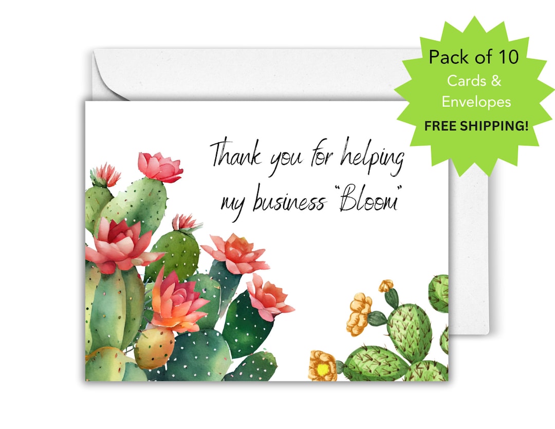 Customer Thank You Cards Customer Appreciation 10 Pack - Etsy