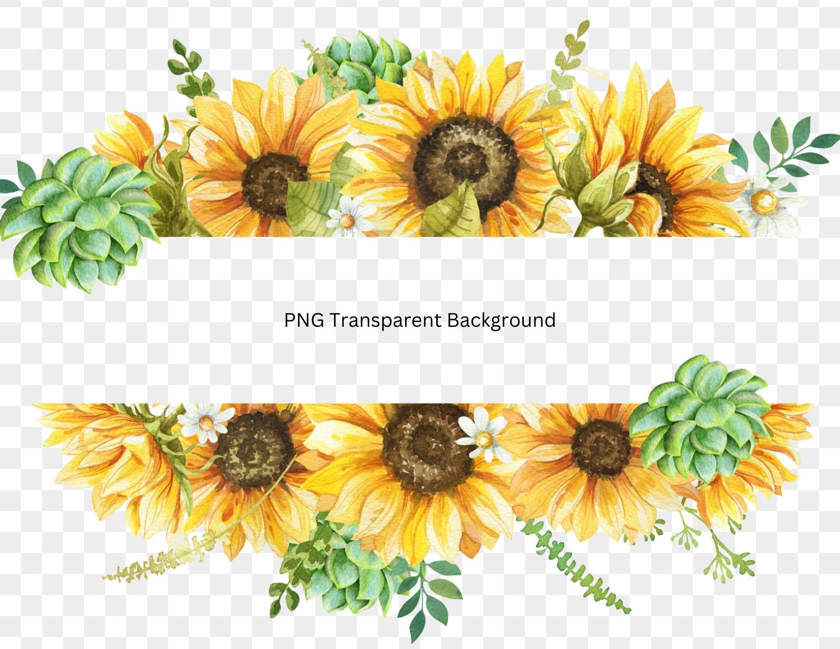 Sunflower Border Clipart
