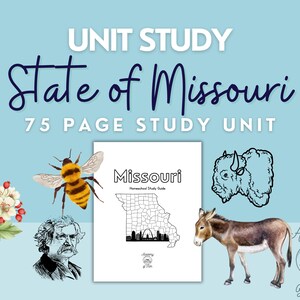 Missouri State Study Unit | Social Studies | Unit Study Guide ...
