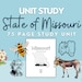Missouri State Study Unit | Social Studies | Unit Study Guide ...