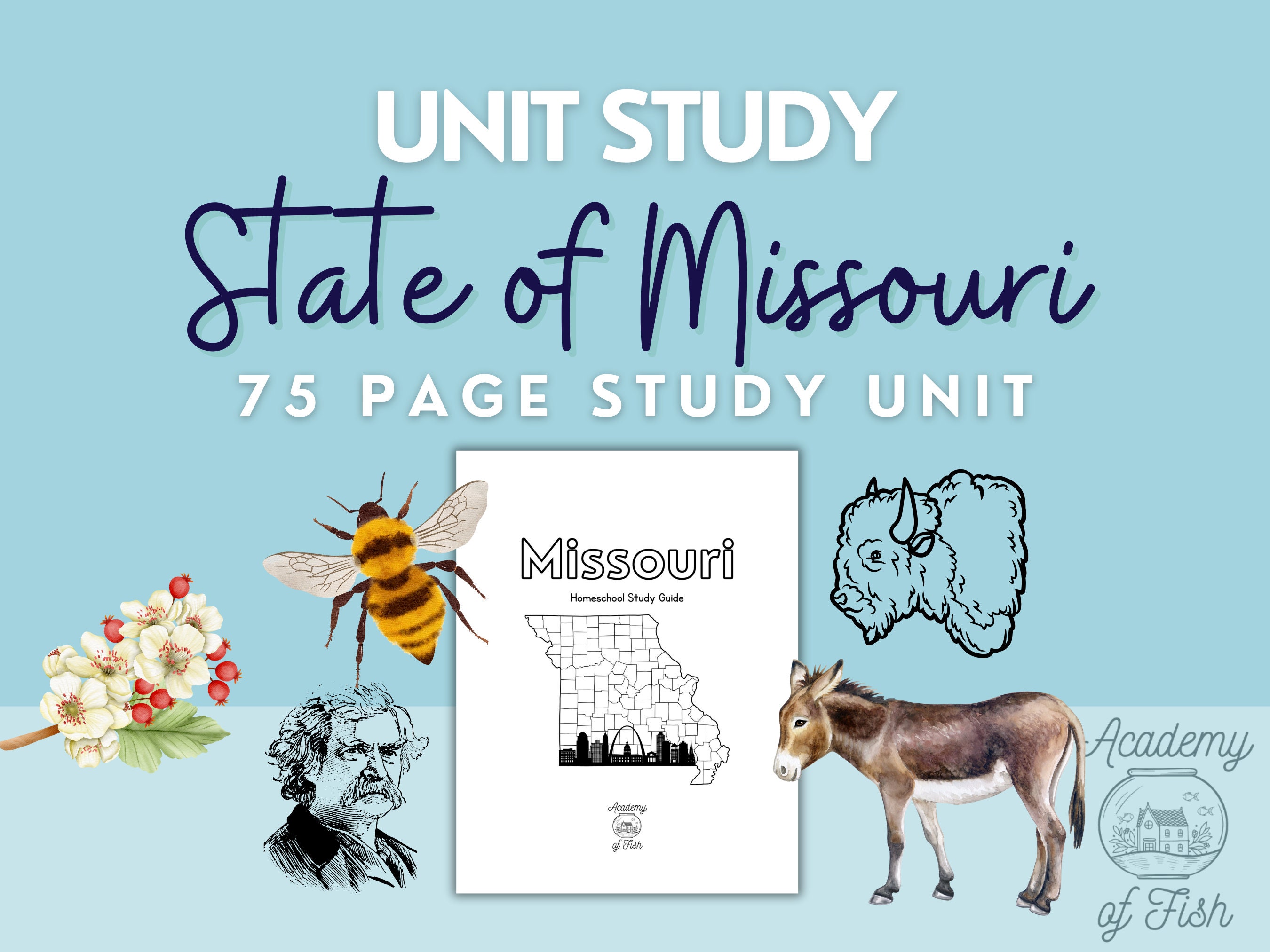 Missouri State Study Unit | Social Studies | Unit Study Guide ...