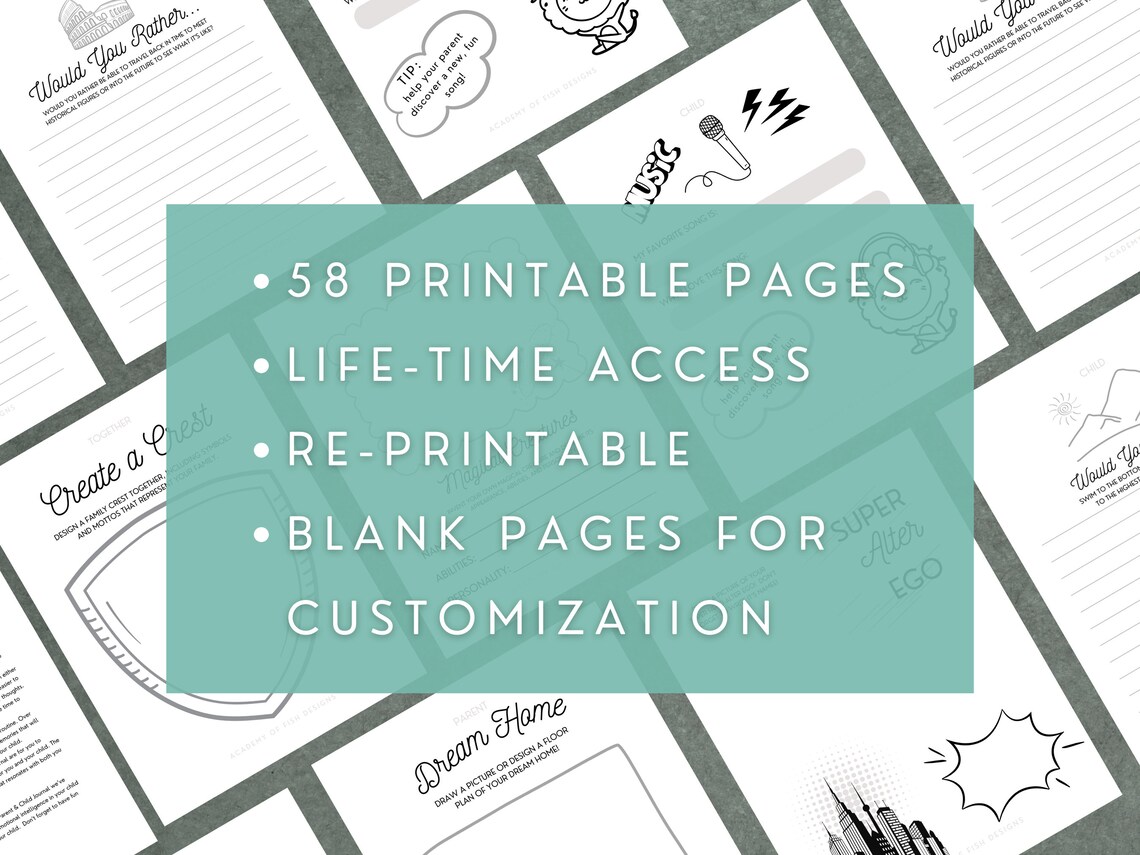 Parent-child Journal for Shared Memories and Creative Adventures 58 ...