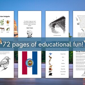 Missouri State Study Unit: Printable Homeschool Guide (instant Access ...