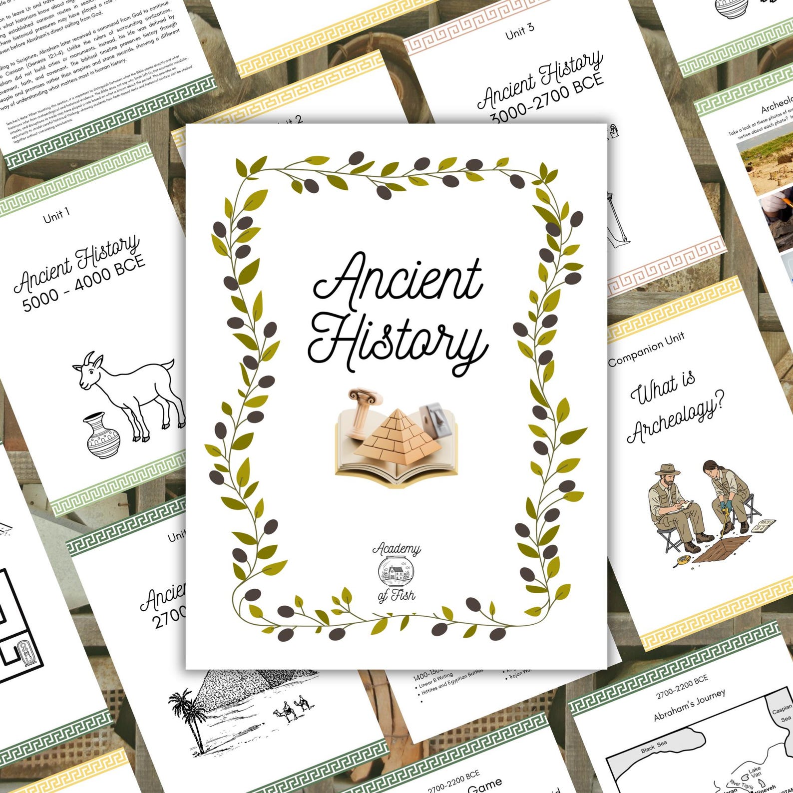 Ancient History Homeschool Bundle | 5 Mini Unit Studies, Timeline Pack ...