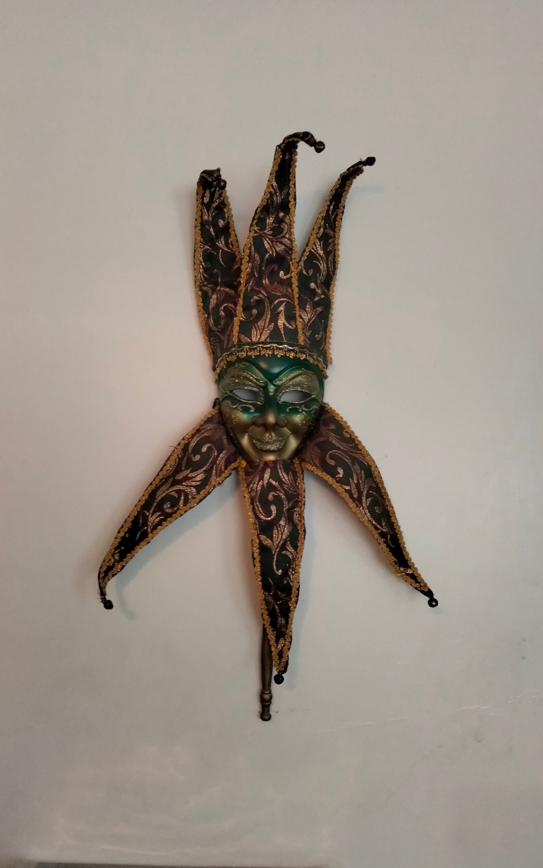 Jester Venetian Mask W/collar - Etsy