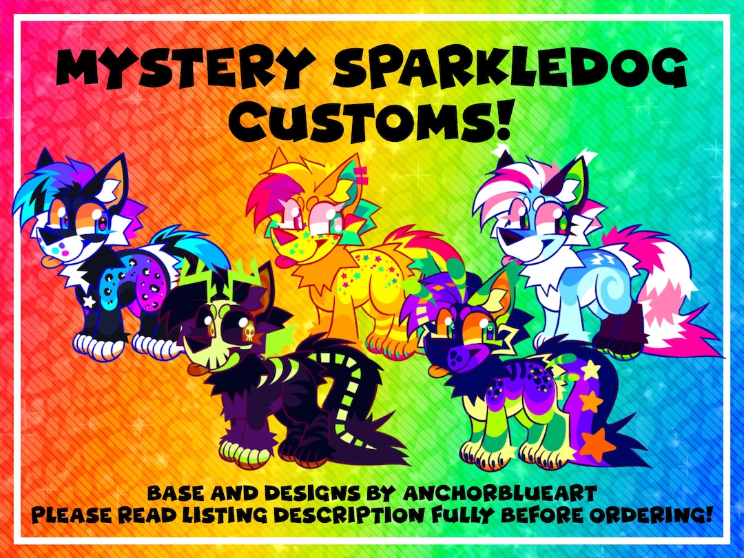 Mystery Surprise Sparkledog Custom Design Furry/fursona Adoptable - Etsy