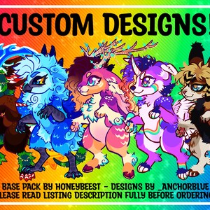 Custom Original Character Design Furry/fursona Adoptable - Etsy
