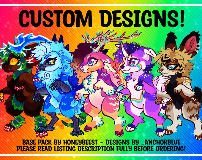 Custom Original Character Design Furry/fursona Adoptable - Etsy