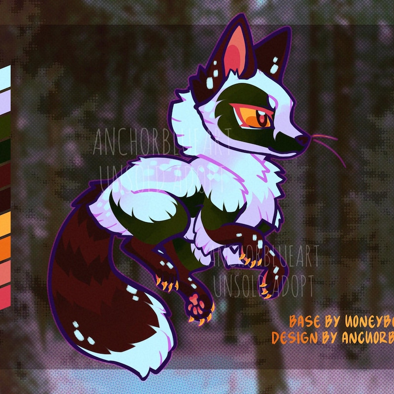 Fox Fursona Ref Sheet - Etsy