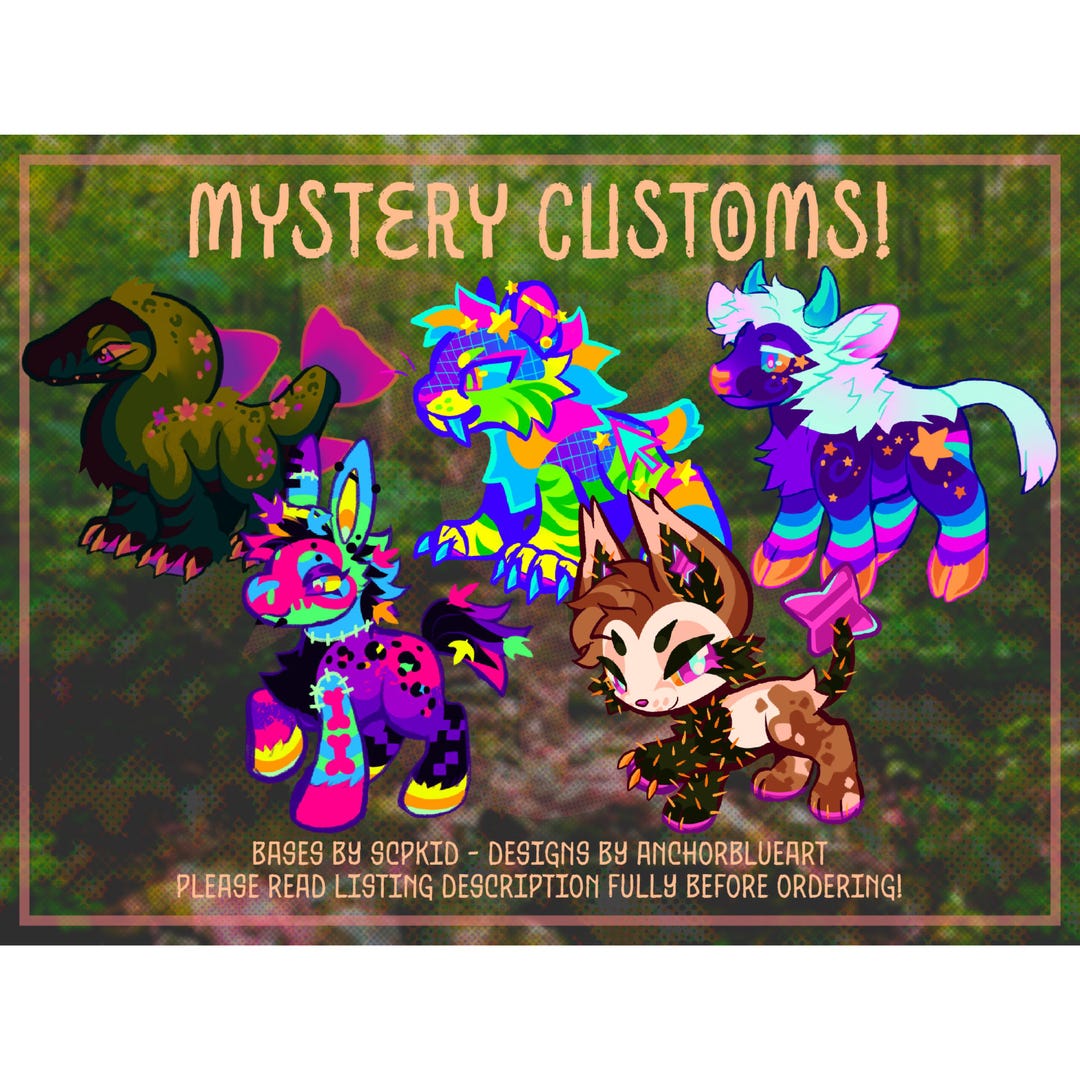 Mystery Surprise Custom Design Furry/fursona Adoptable - Etsy