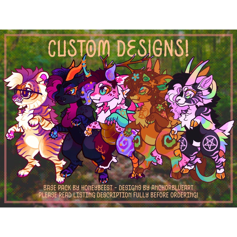 Furry Ref Sheet - Etsy