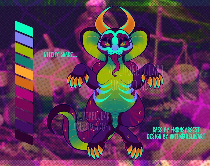 Witchy Snake Scalie Furry/fursona Adoptable - Etsy